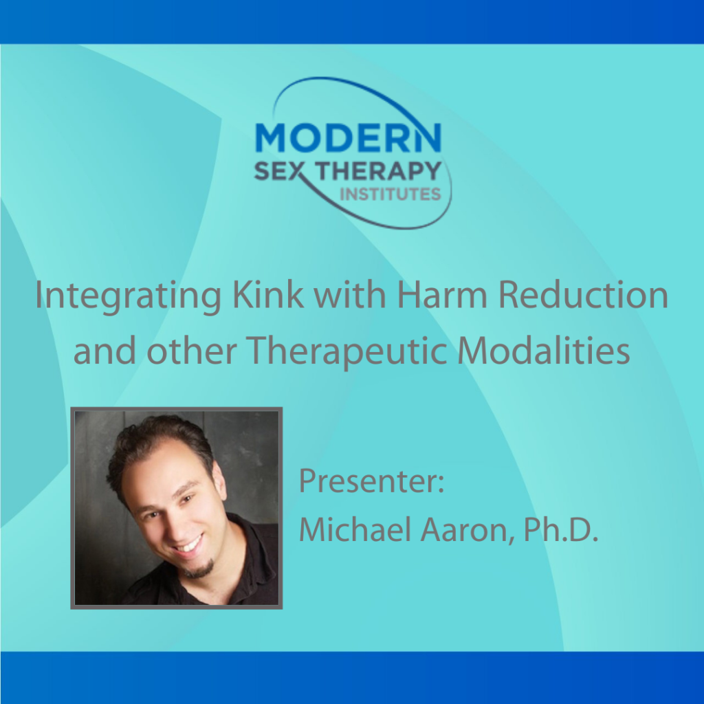 Integrating Kink Therapy and Harm Reduction - CE Workshop