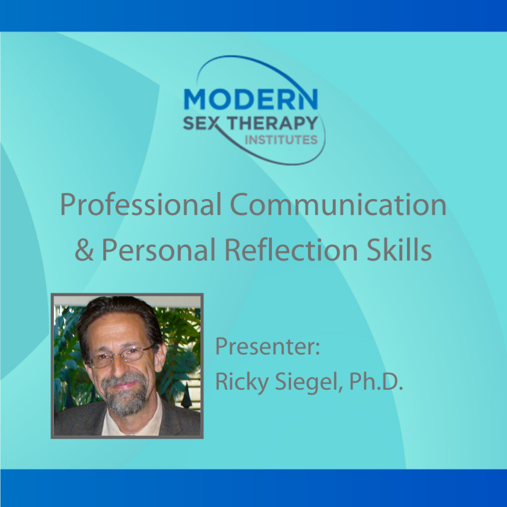 Professional Communication & Personal Reflection Skills(3 CE Hours ...